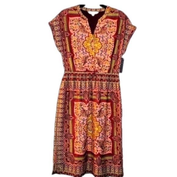 DownEast | Dresses | Downeast Marrekech Dress Paisley Silky Small Indy ...